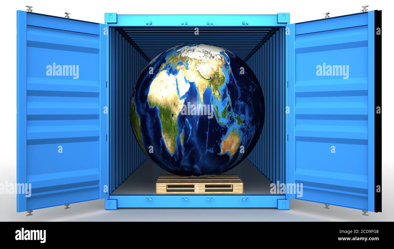 Open shipping container hi-res stock photography and images - Alamy