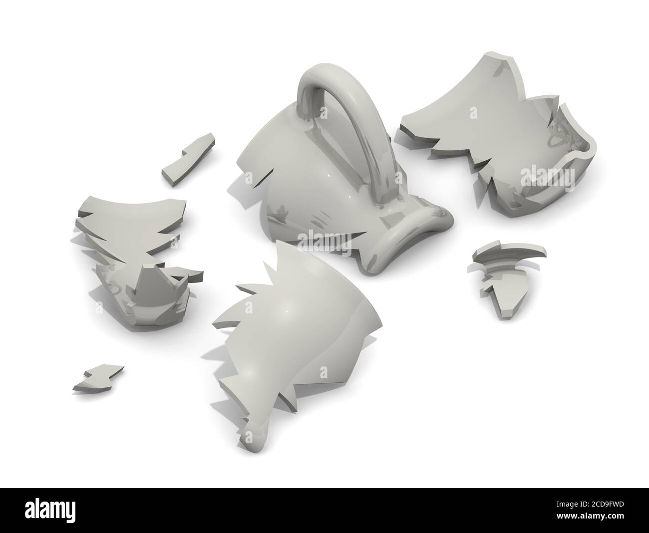 White ceramic cups Cut Out Stock Images & Pictures - Alamy