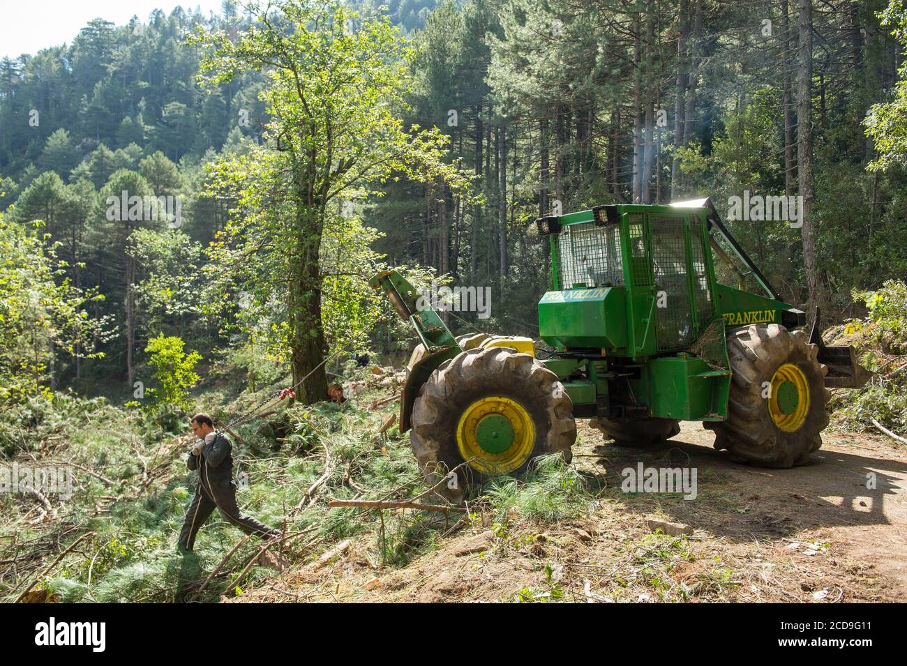 Skidding tractor hi-res stock photography and images - Alamy