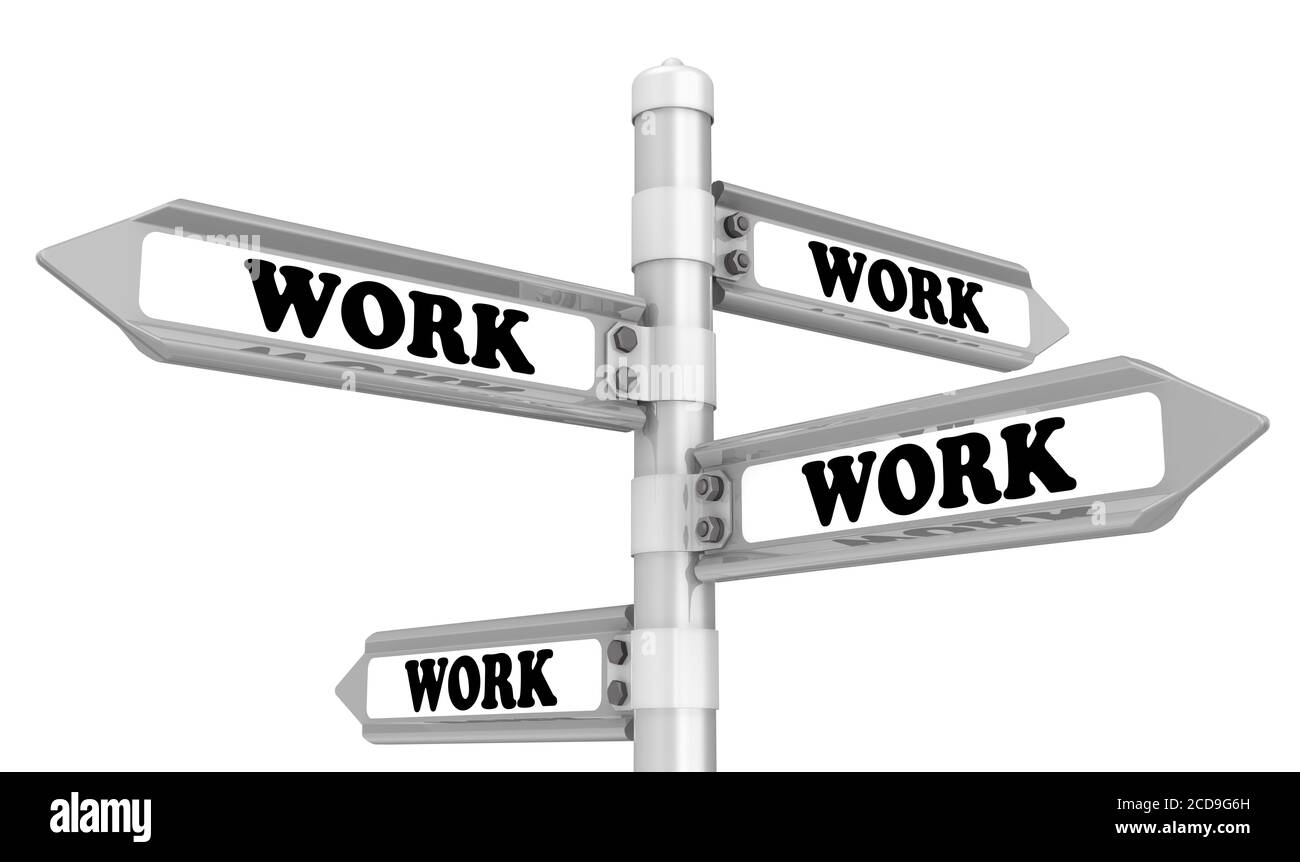 Unemployment road sign hi-res stock photography and images - Alamy