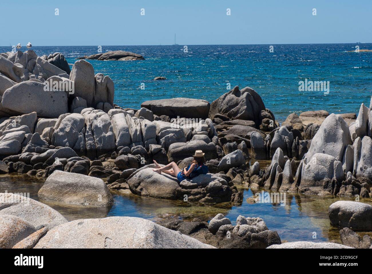 France, Corse du Sud, Bonifacio, Lavezzi Islands, natural reserve of ...