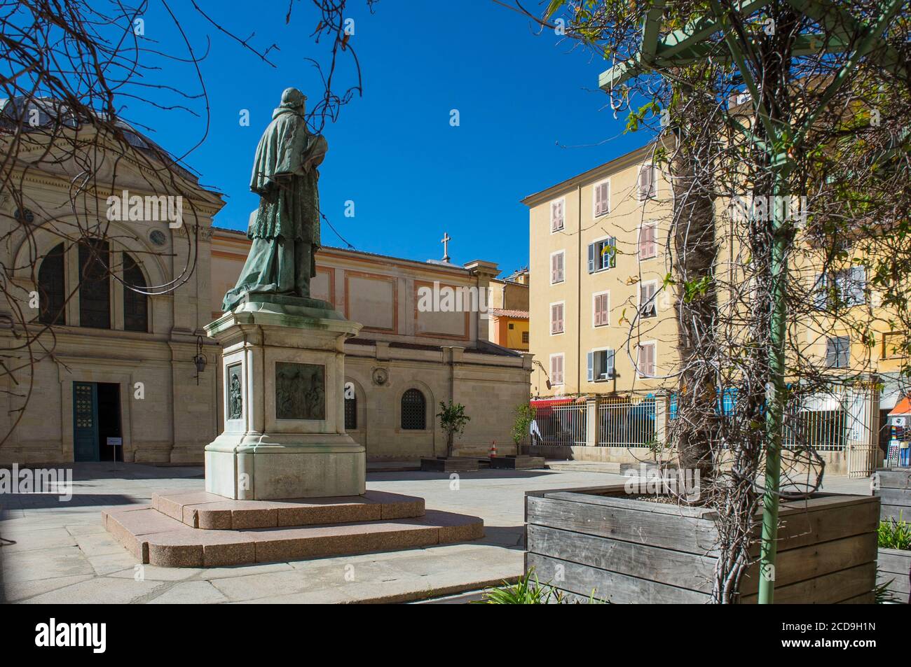 France, Corse du Sud, Ajaccio, in the pedestrian street Cardinal Fesch ...