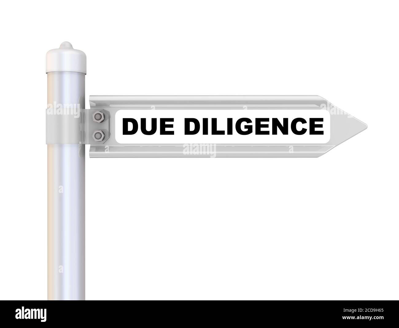 Due diligence road sign Cut Out Stock Images & Pictures - Alamy