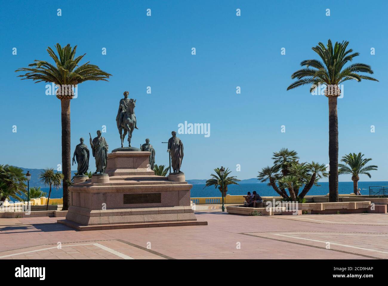 France, Corse du Sud, Ajaccio, the monument of Napoleon Bonaparte ...