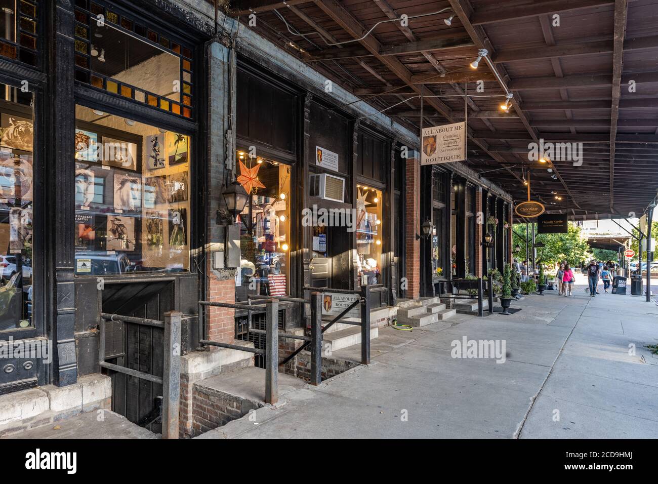 Buildings in the Old Market neighborhood of downtown Omaha Stock Photo ...