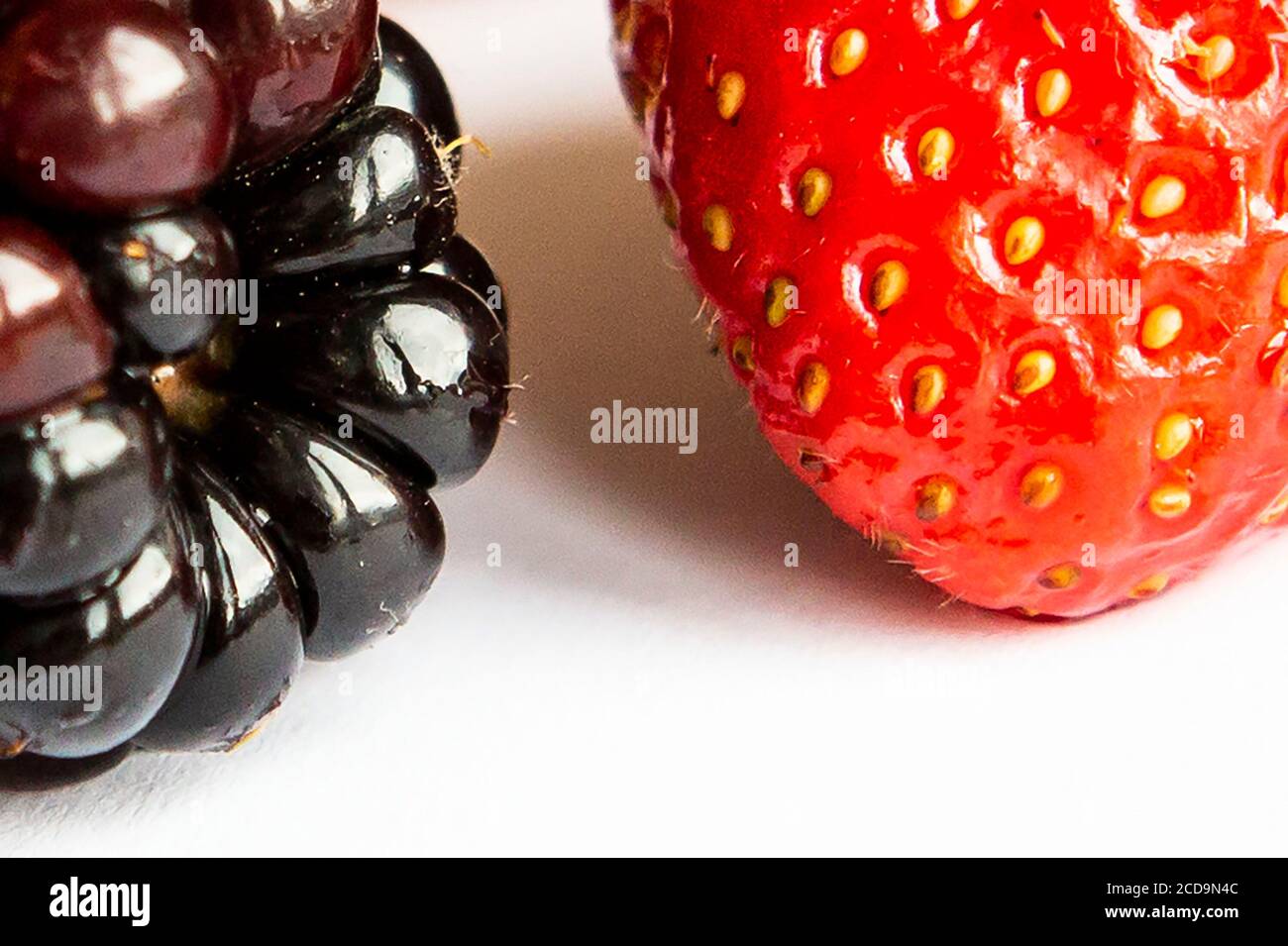 Blackberry and strawberry Stock Photo - Alamy