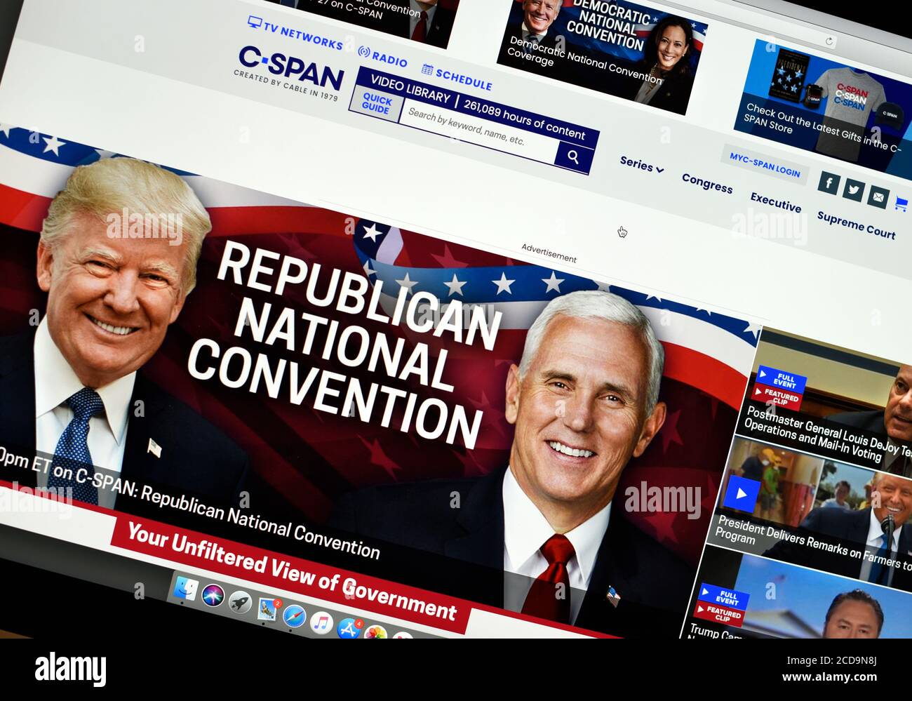 C span website hi-res stock photography and images - Alamy