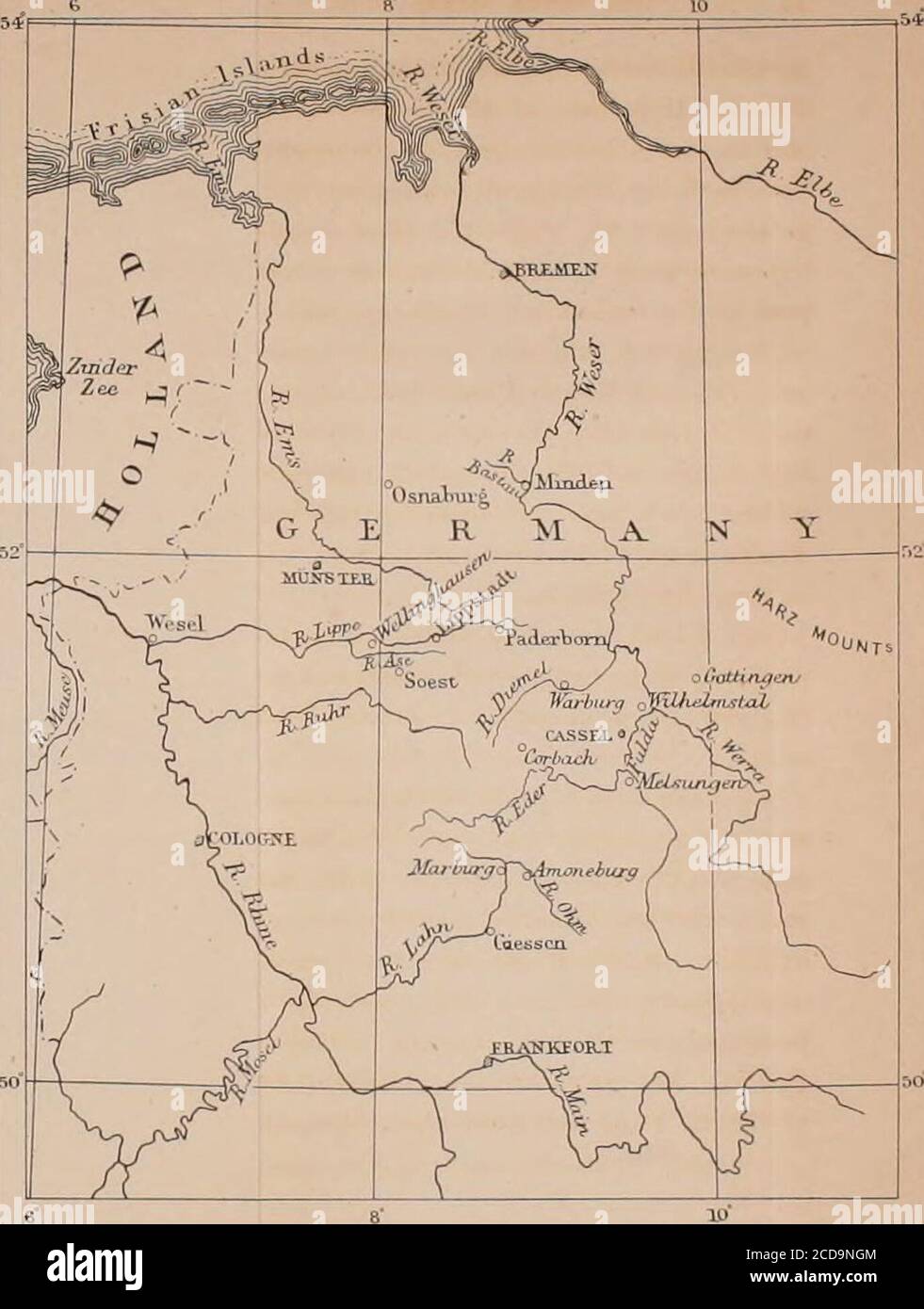 30 years war map hi-res stock photography and images - Alamy