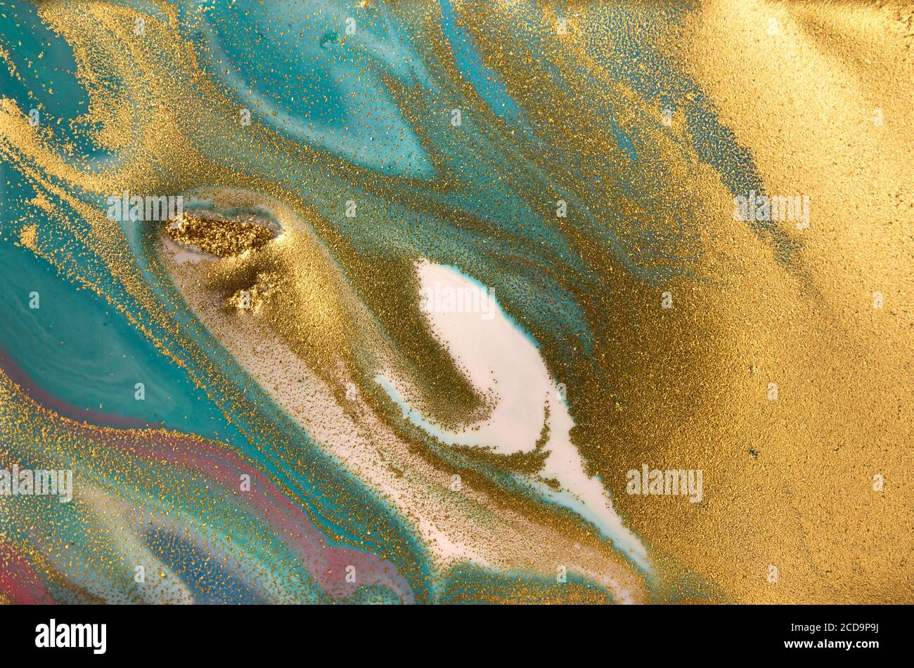 Golden dust background. Sparkling gold texture Stock Photo - Alamy