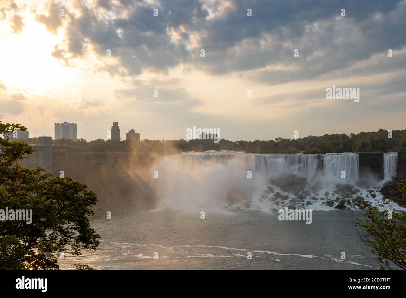 Sky blue white clouds early morning sun sunrise hi-res stock ...