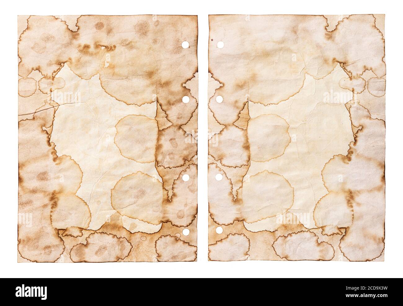 Vintage old paper coffee hi-res stock photography and images - Alamy