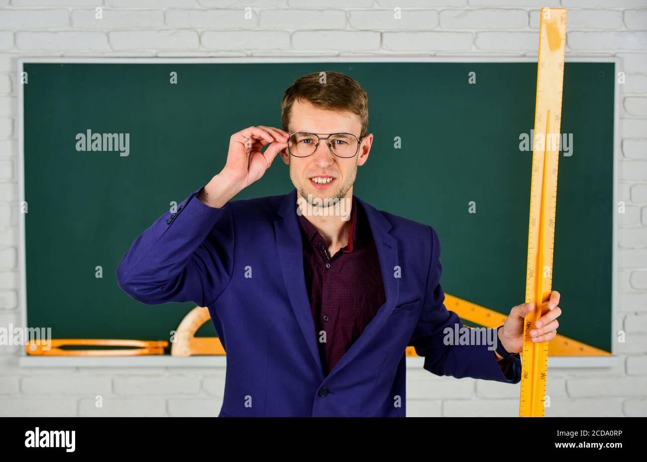 Teacher ruler hi-res stock photography and images - Alamy