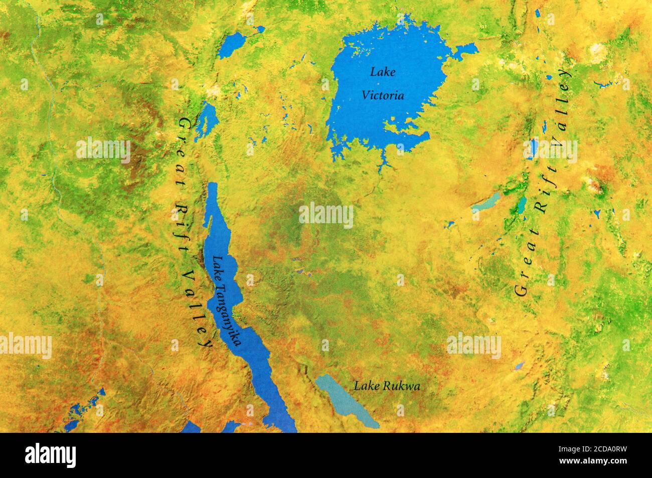 Geographic map of Uganda and Lake Victoria Stock Photo - Alamy