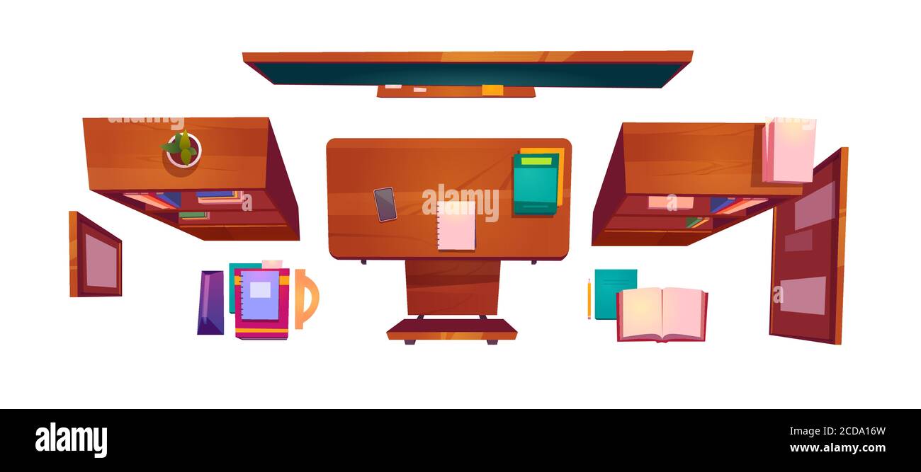 Student Desk Top View