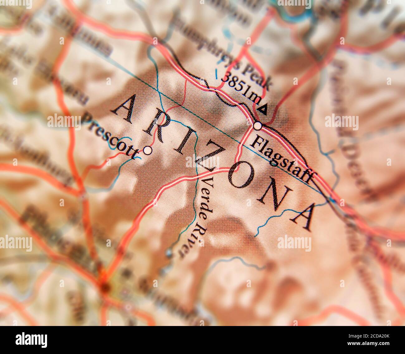 Old map of arizona hi-res stock photography and images - Alamy