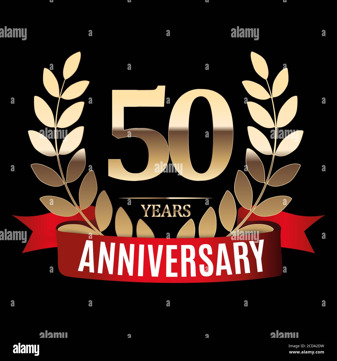 Template 50 years anniversary congratulations Stock Vector Images - Alamy