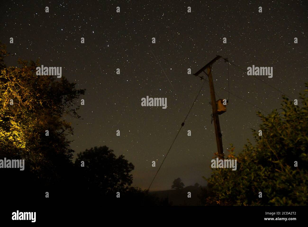 Astrophotograph of the stars of Ursa Major over the Devon village of ...