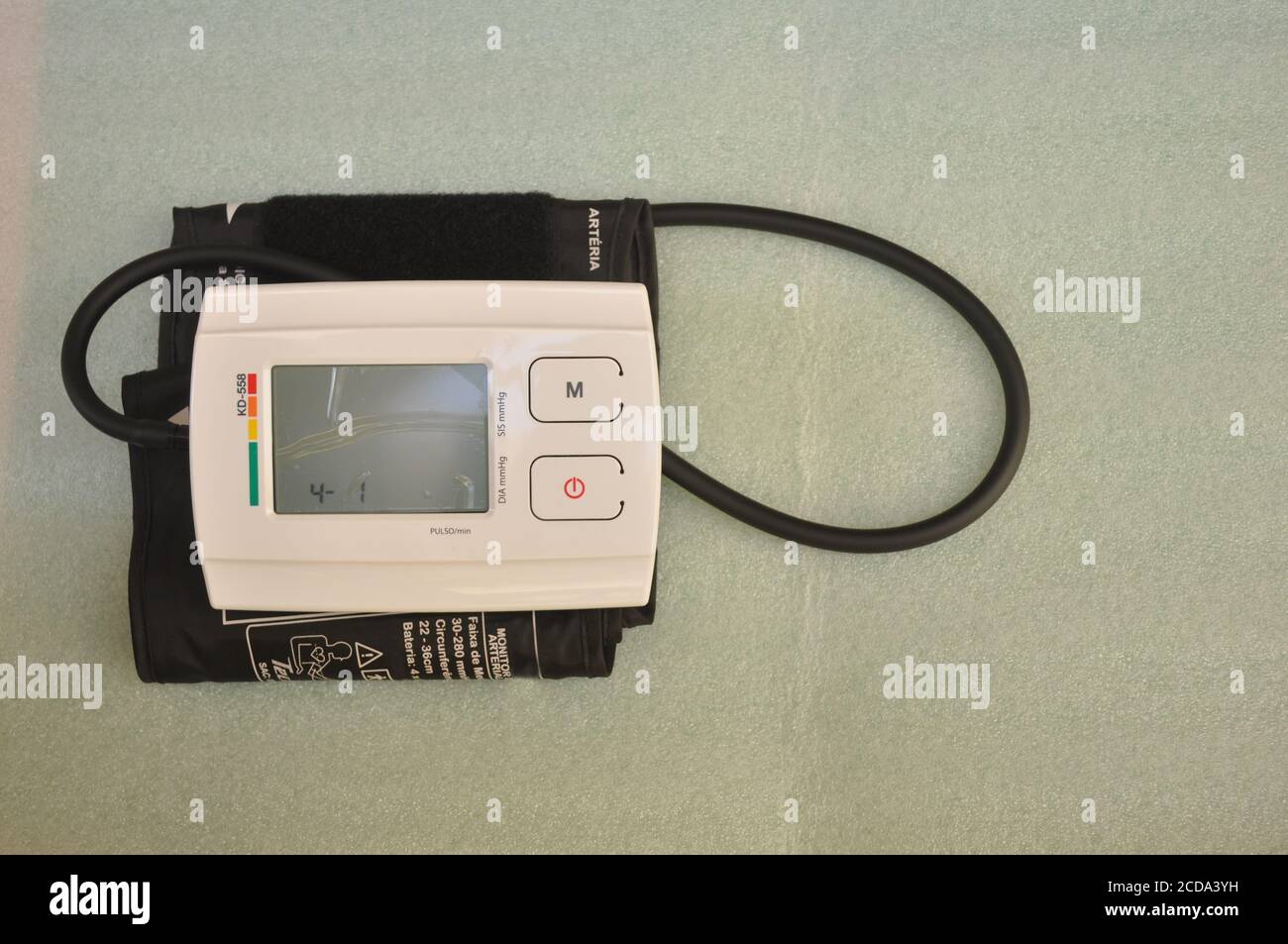 Digital pressure device with nylon tube and armband for measuring on ...