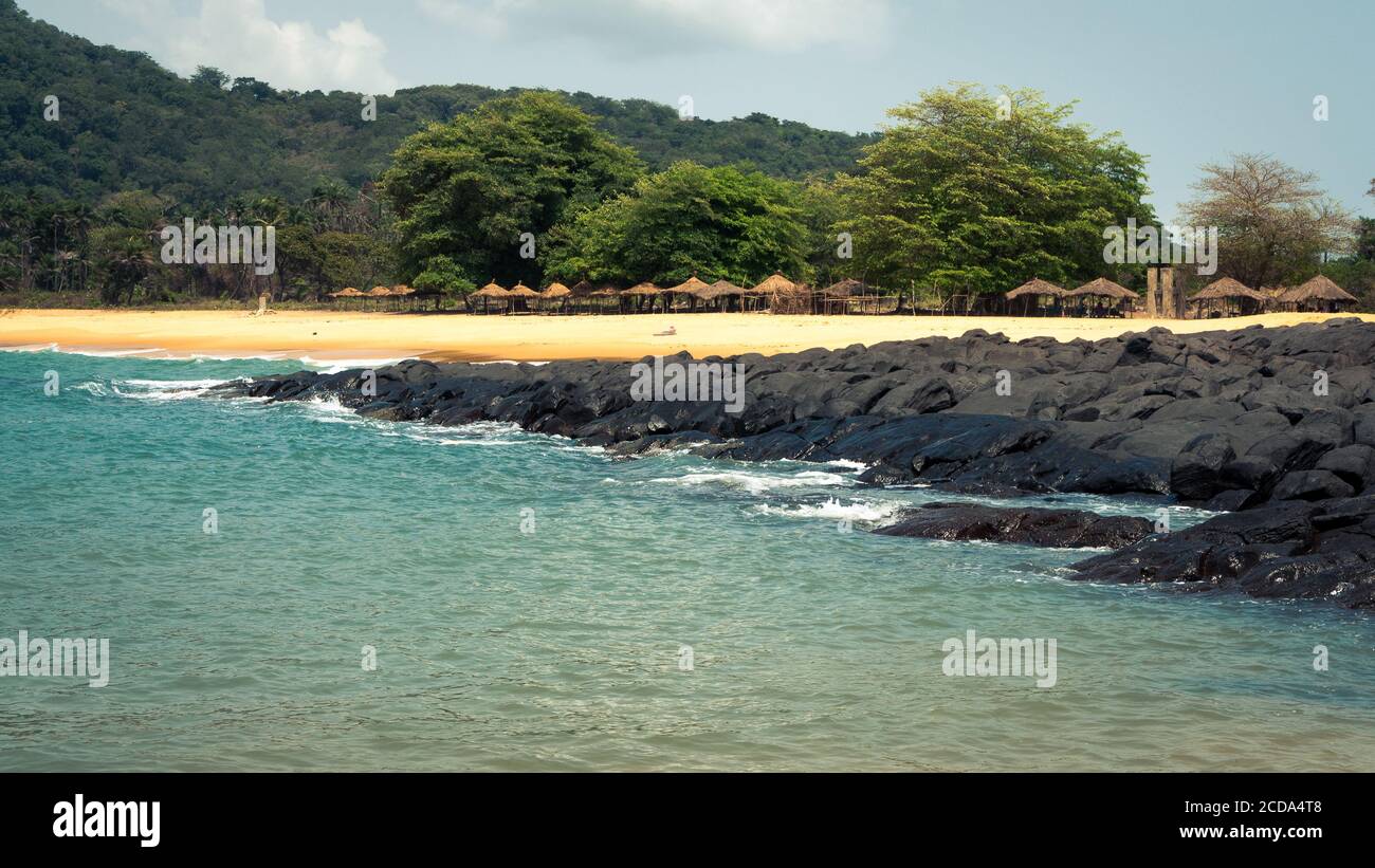Landscape view on the beach Stock Photo - Alamy