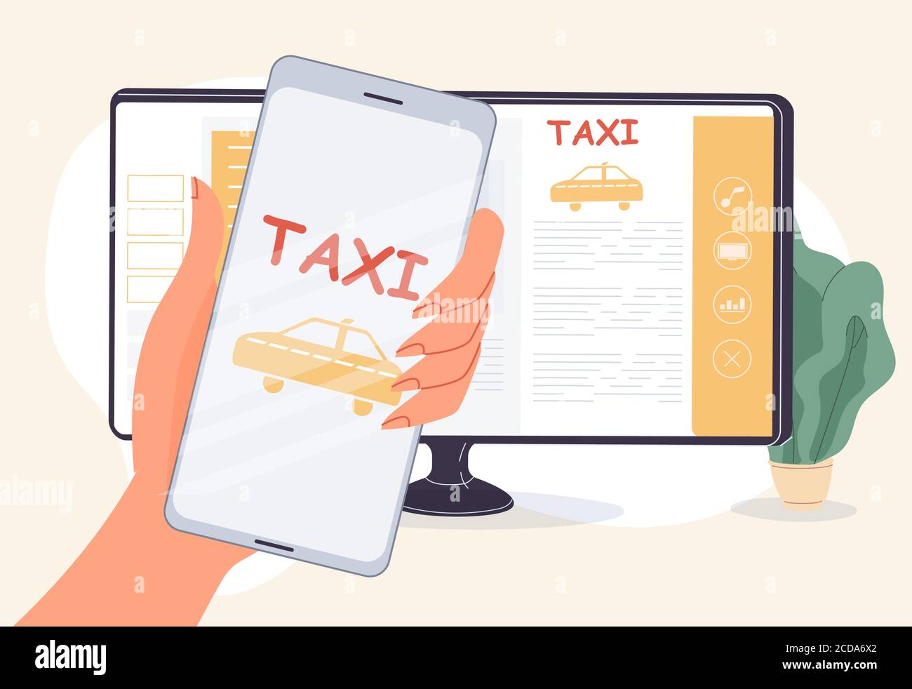 Booking rental Stock Vector Images - Alamy