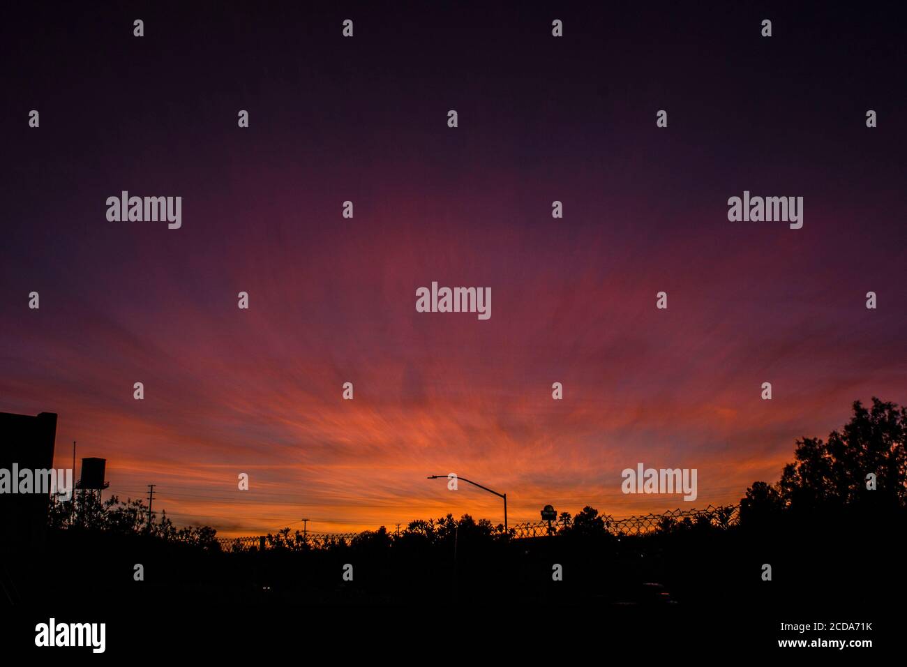 Beautiful sunset over the Mojave desert located right off the 15 freeway Stock Photo - Alamy