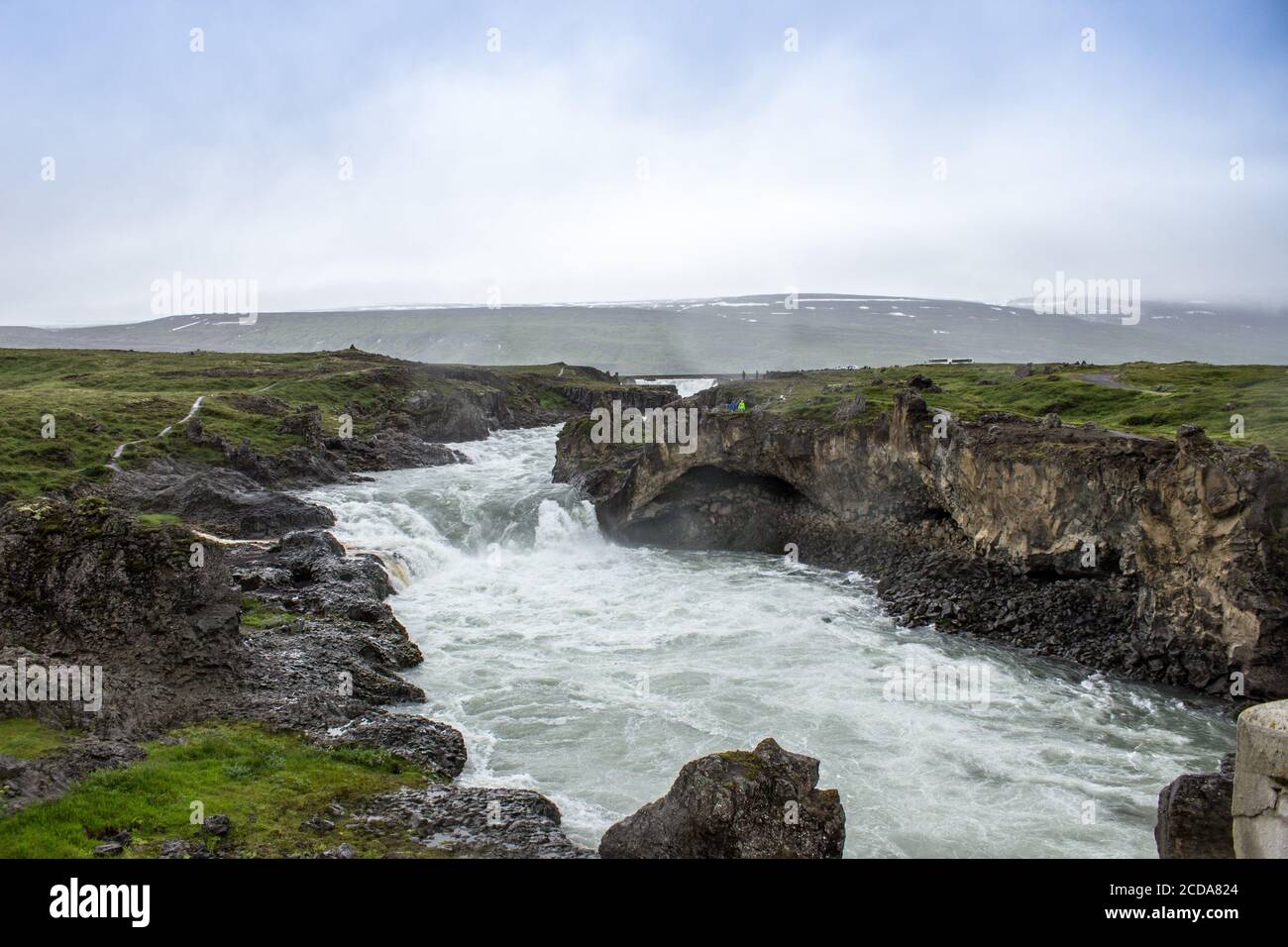 River with rocks on both sides in nature Stock Photo - Alamy