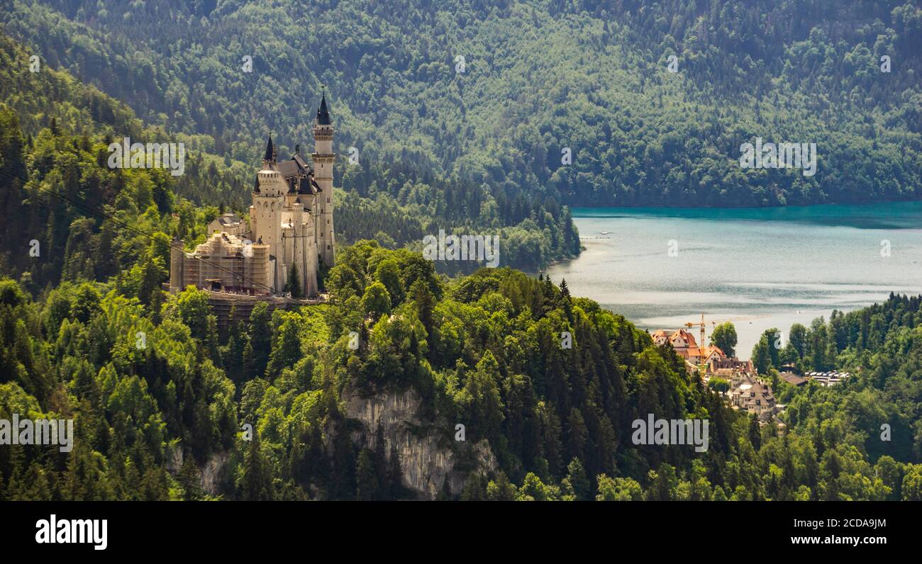 Famous castle in southern Germany Stock Photo - Alamy