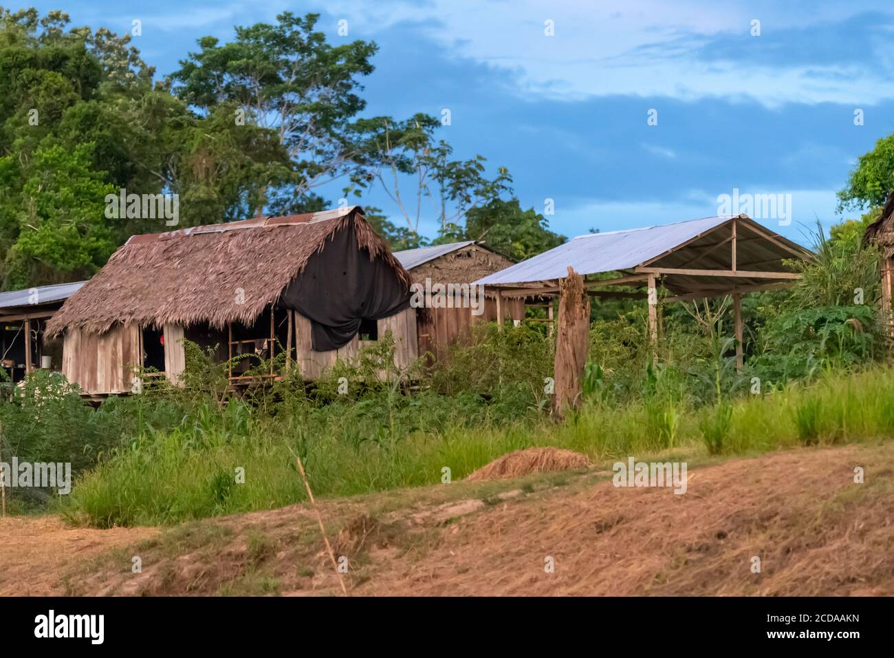 Amazon village jungle lodge hi-res stock photography and images - Alamy