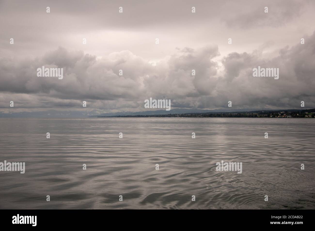 Beautiful shot of a sea on a gloomy day Stock Photo - Alamy
