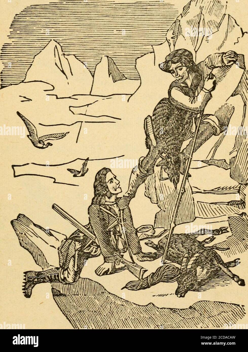 . Wild scenes of a hunter's life; . IBEX liUNTEEi. HUNTING THE PACA ...