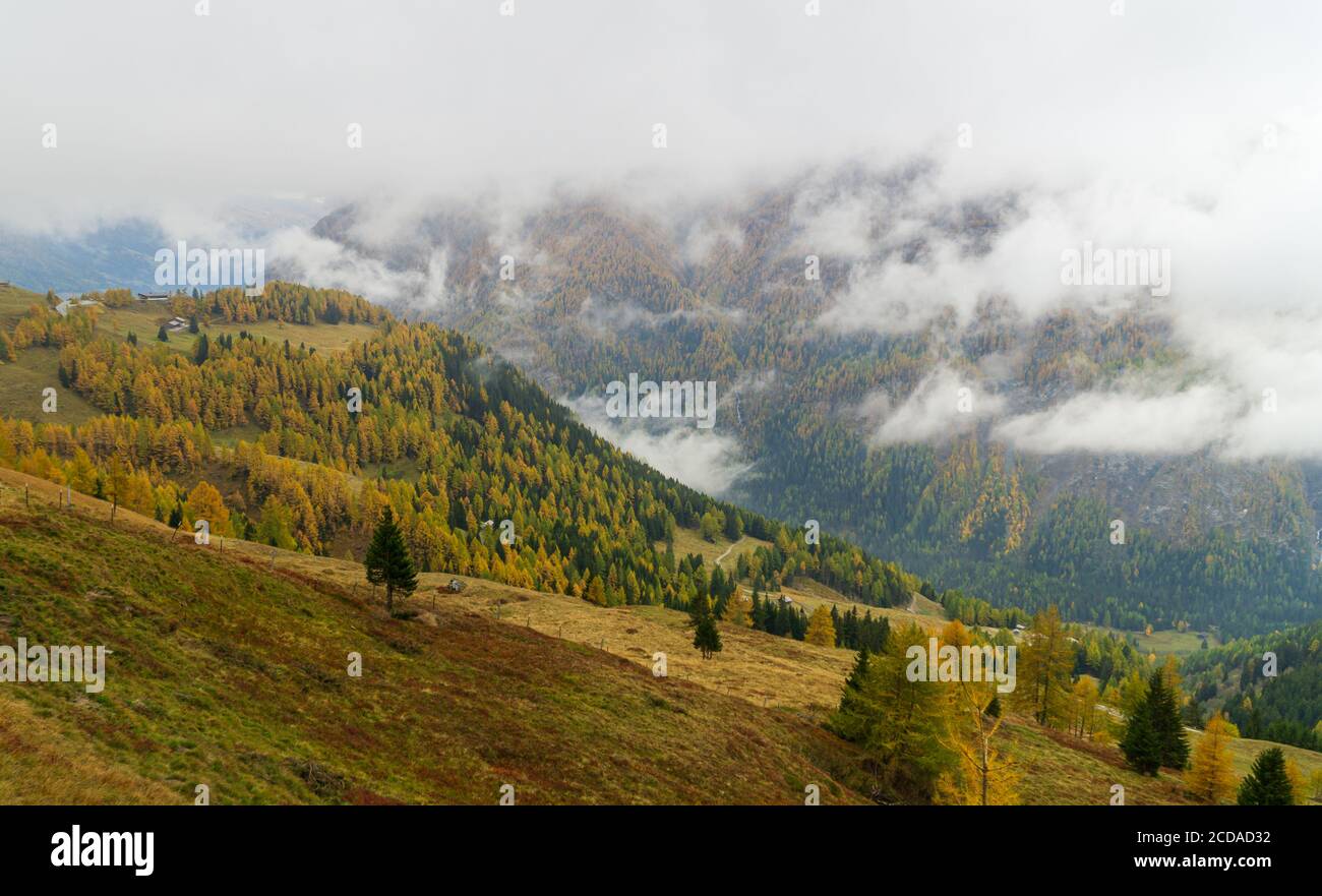 Beautiful, colorful autumn colors in the Alps Stock Photo - Alamy