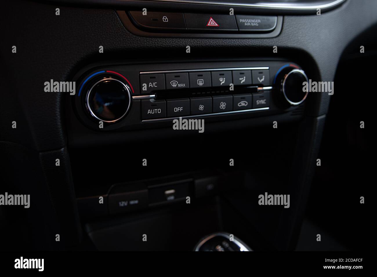 Automatic car air conditioner control panel Stock Photo - Alamy