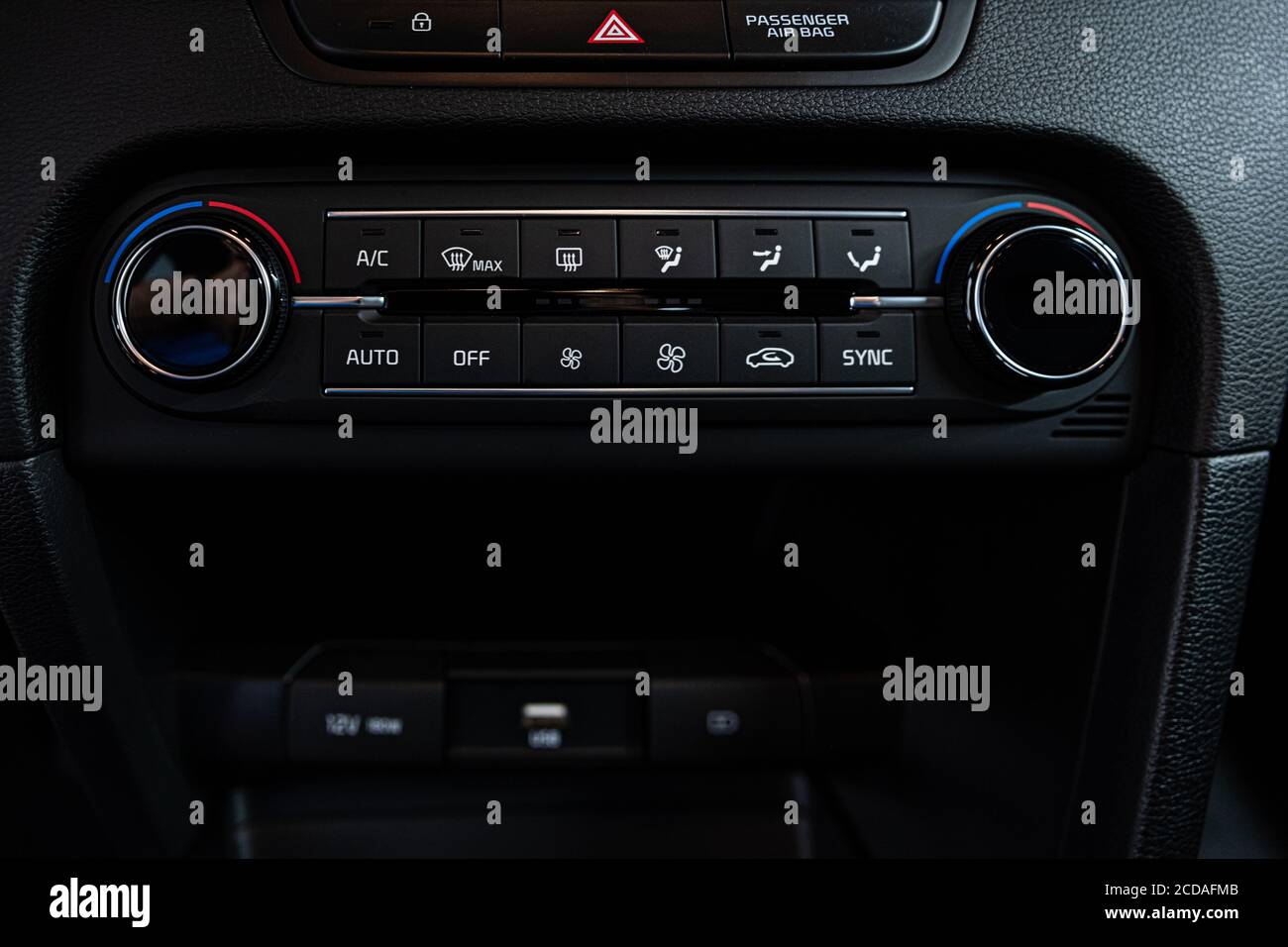 Automatic car air conditioner control panel Stock Photo - Alamy