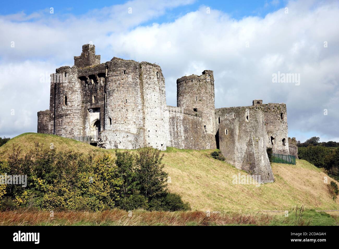 Kidwelly Castle Carmarthenshire South Wales UK a Norman 13th century ...