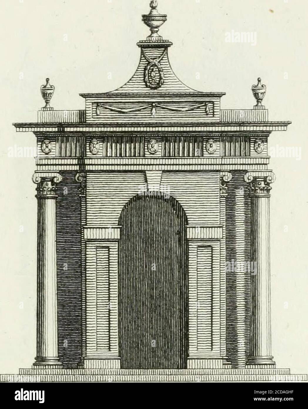 . Decorations for parks and gardens : designs for gates, garden seats ...