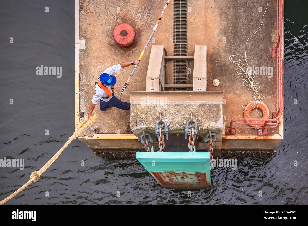 Mooring hook hi-res stock photography and images - Alamy