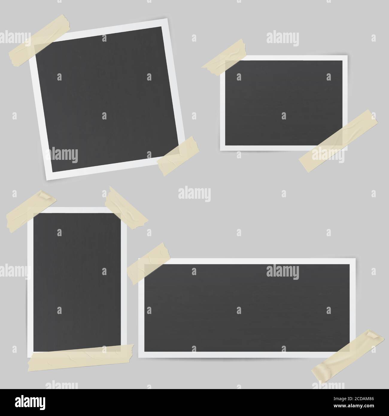 Polaroid Frame Tape Stock Vector Images - Alamy