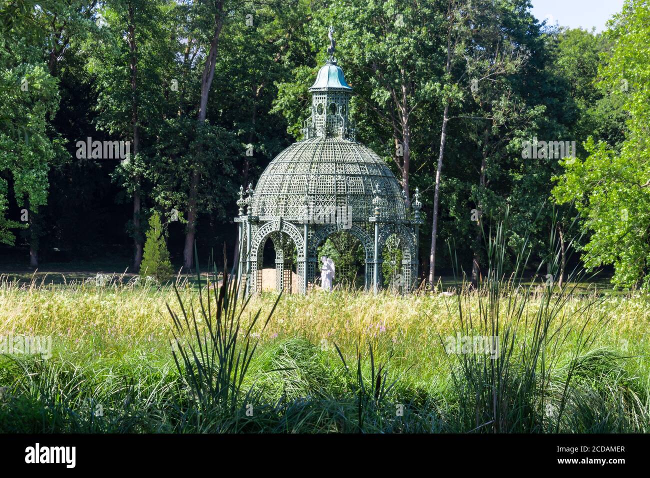 Chantilly city with its romantic parks, castle and stables Stock Photo ...