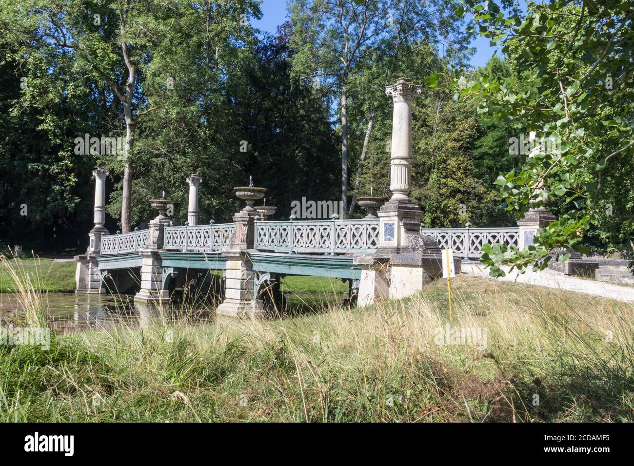 Chantilly city with its romantic parks, castle and stables Stock Photo ...