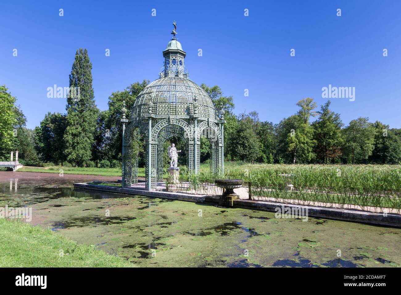 Chantilly city with its romantic parks, castle and stables Stock Photo ...