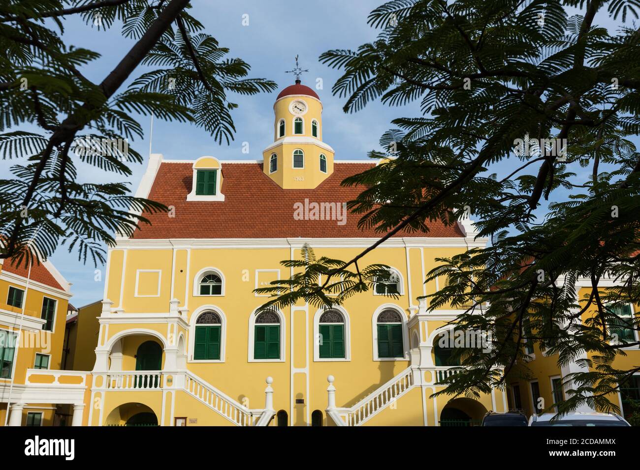 The Fort Church, built within the walls of Fort Amsterdam in the Punda ...