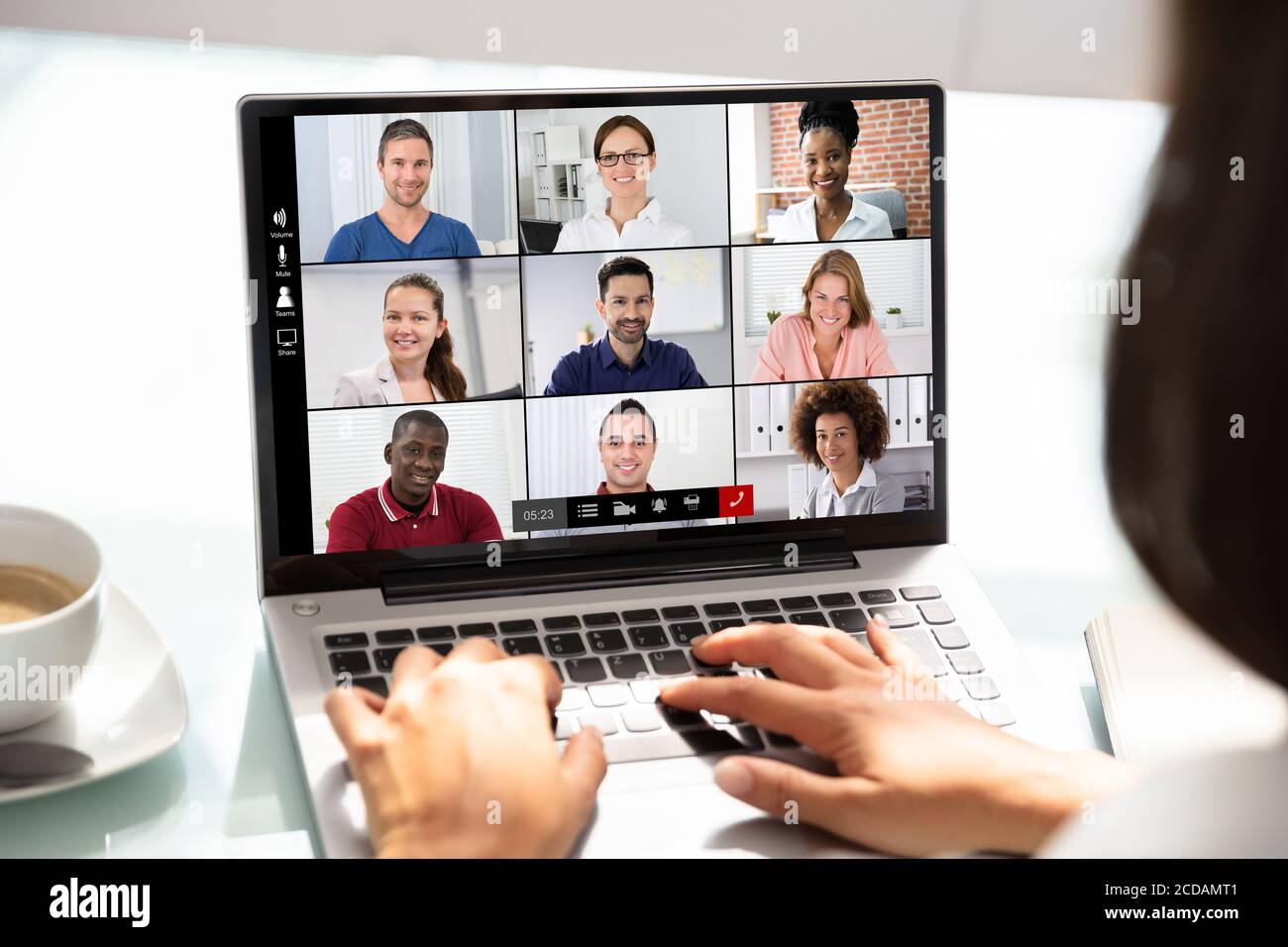 Online Video Conference Webinar Call. Business Meeting Stock Photo - Alamy