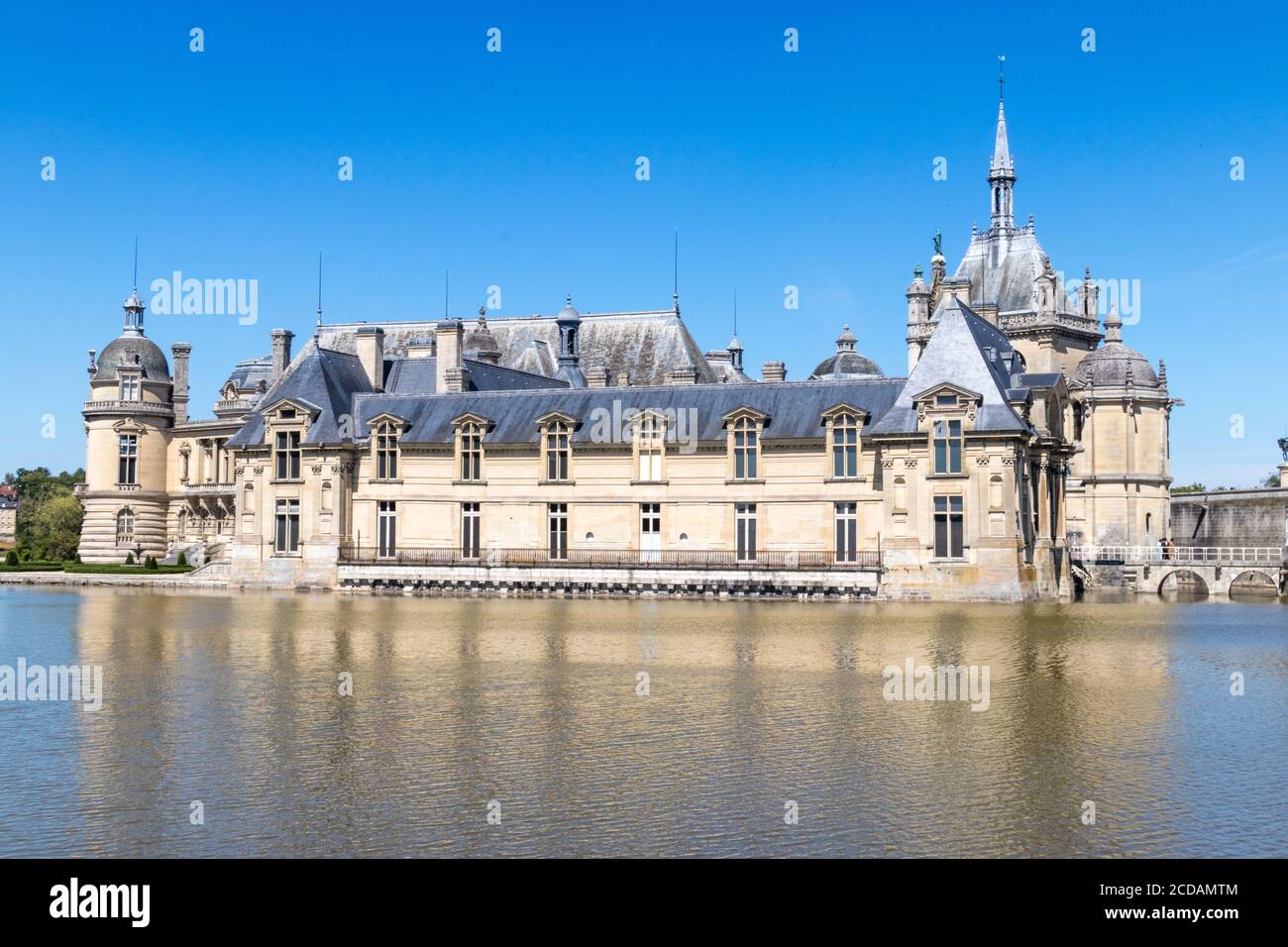 Chantilly city with its romantic parks, castle and stables Stock Photo ...