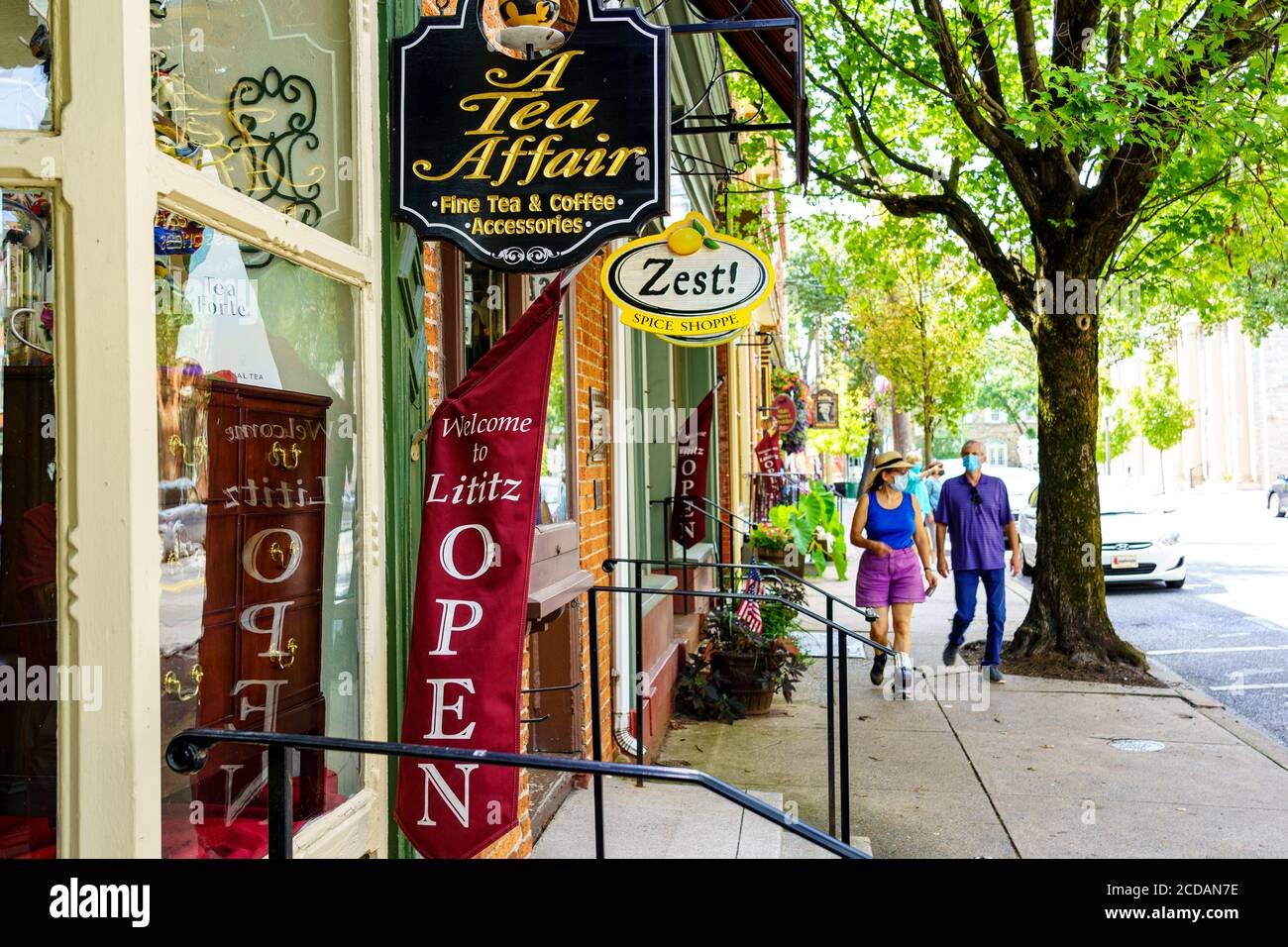 Lititz, PA, USA - August 21, 2020: Named the Coolest small town in ...