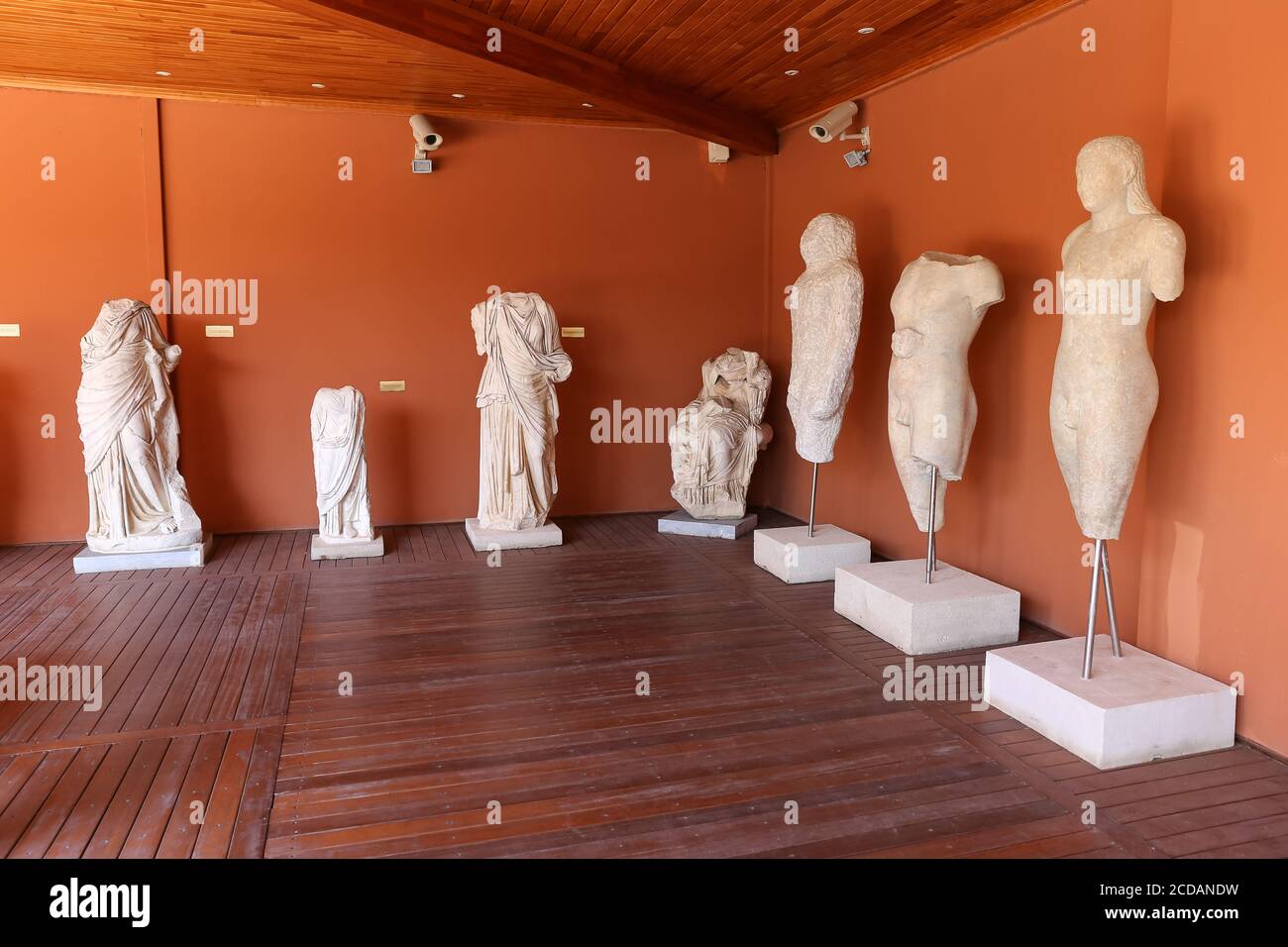 Statues in Ephesus Museum, Selcuk Town, Izmir City, Turkey Stock Photo ...
