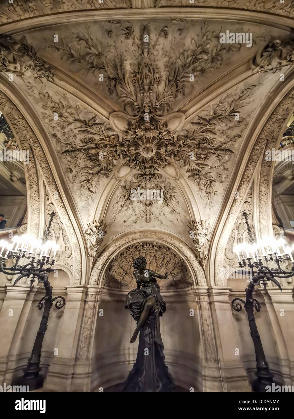 The national french opera Garnier and its beautiful architecture Stock ...