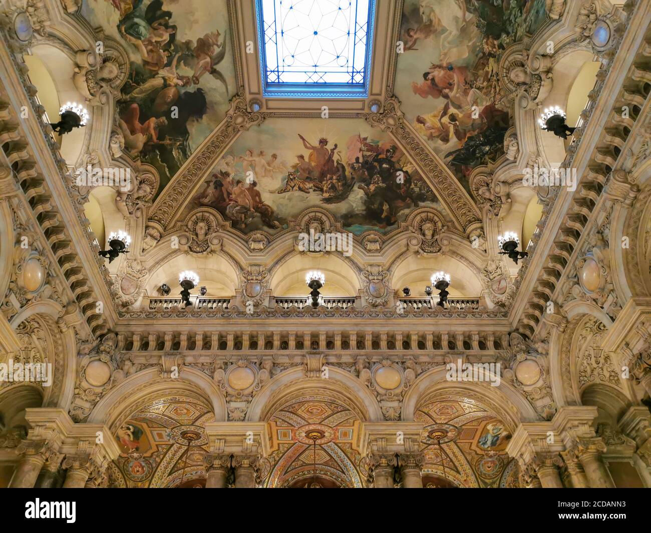 The national french opera Garnier and its beautiful architecture Stock ...