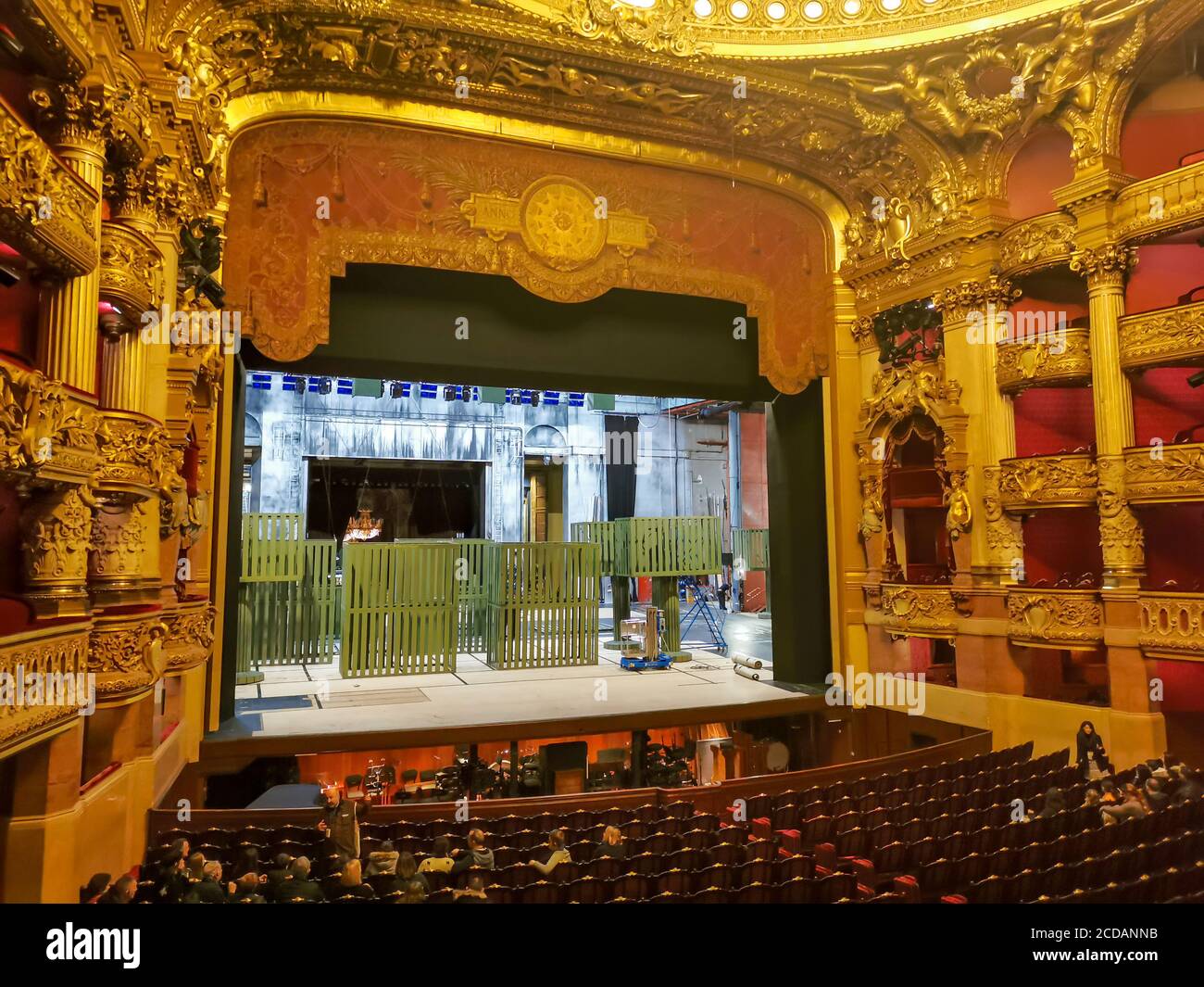 The national french opera Garnier and its beautiful architecture Stock ...