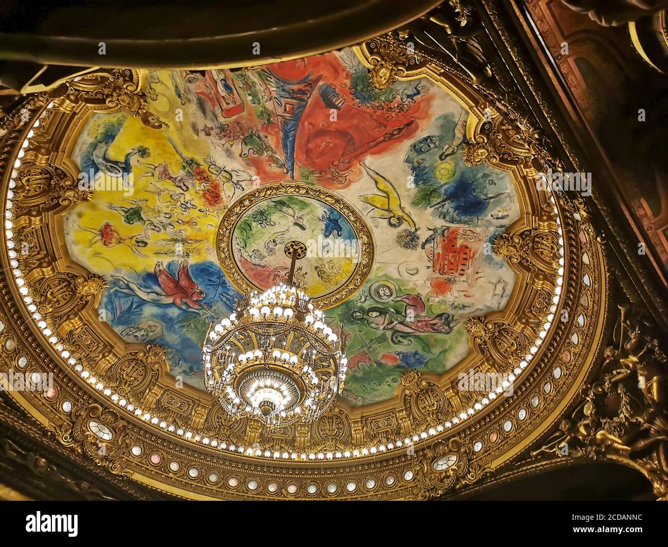 The national french opera Garnier and its beautiful architecture Stock ...