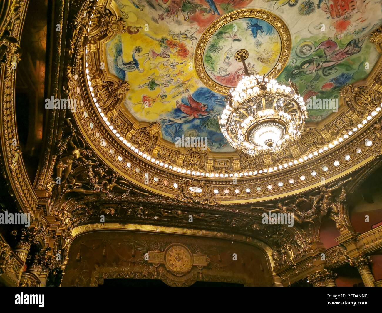 The national french opera Garnier and its beautiful architecture Stock ...